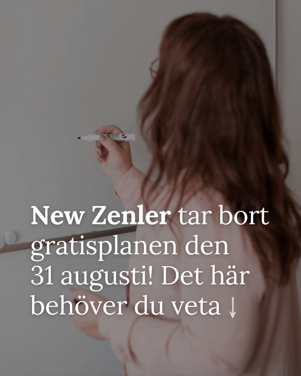 New Zenler tar bort gratisplanen